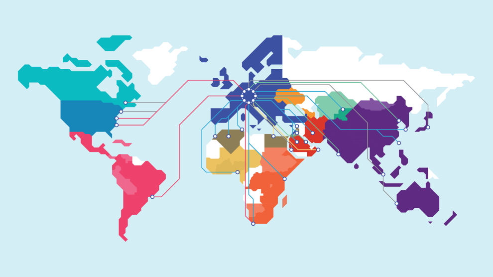 GÉANT Intercontinental Connectivity map – Dec 2022 – small no legend ...